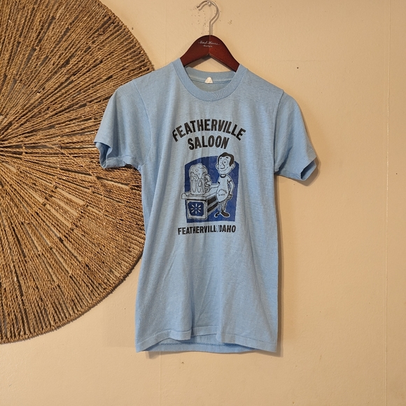 Shirts | Vintage 8s Featherville Saloon Idaho Beer Pub Single Stitch ...